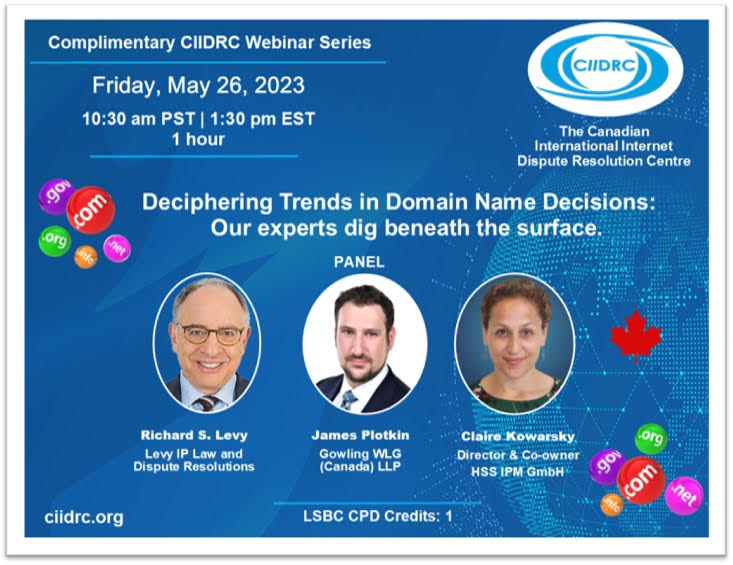 Stay Up-to-Date on UDRP Decisions While at INTA® 2023 - Vol. 3.20 - InternetCommerce.org